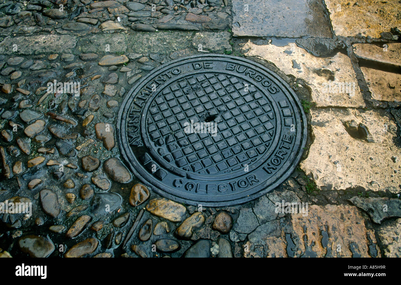 PEBBLE STONE ALLEY COBBLESTONE STREET AND CULVERT DRAIN DETAIL IN ...