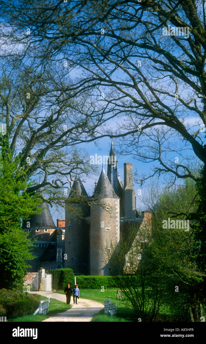CHATEAU MOULIN CASTLE. SOLOGNE. LOIRE VALLEY, FRANCE Stock Photo - Alamy