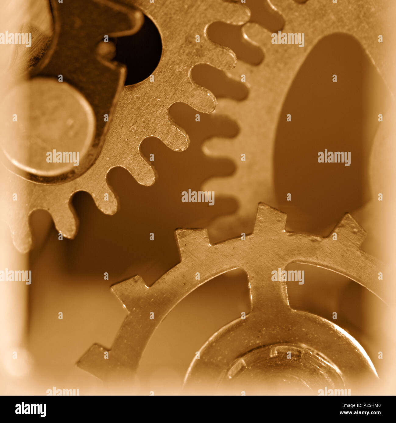 Clockwork mechanism moving gears hi-res stock photography and images ...