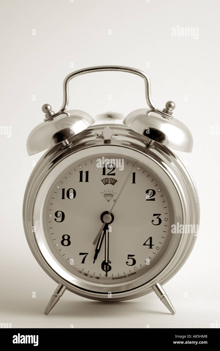 Ringing Alarm Clock Stock Photo - Alamy
