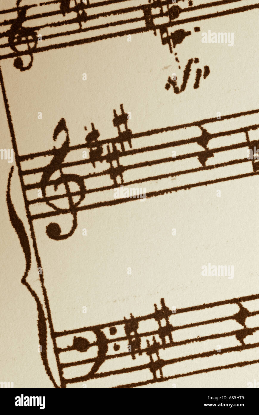 Musical score sheet music hi-res stock photography and images - Alamy