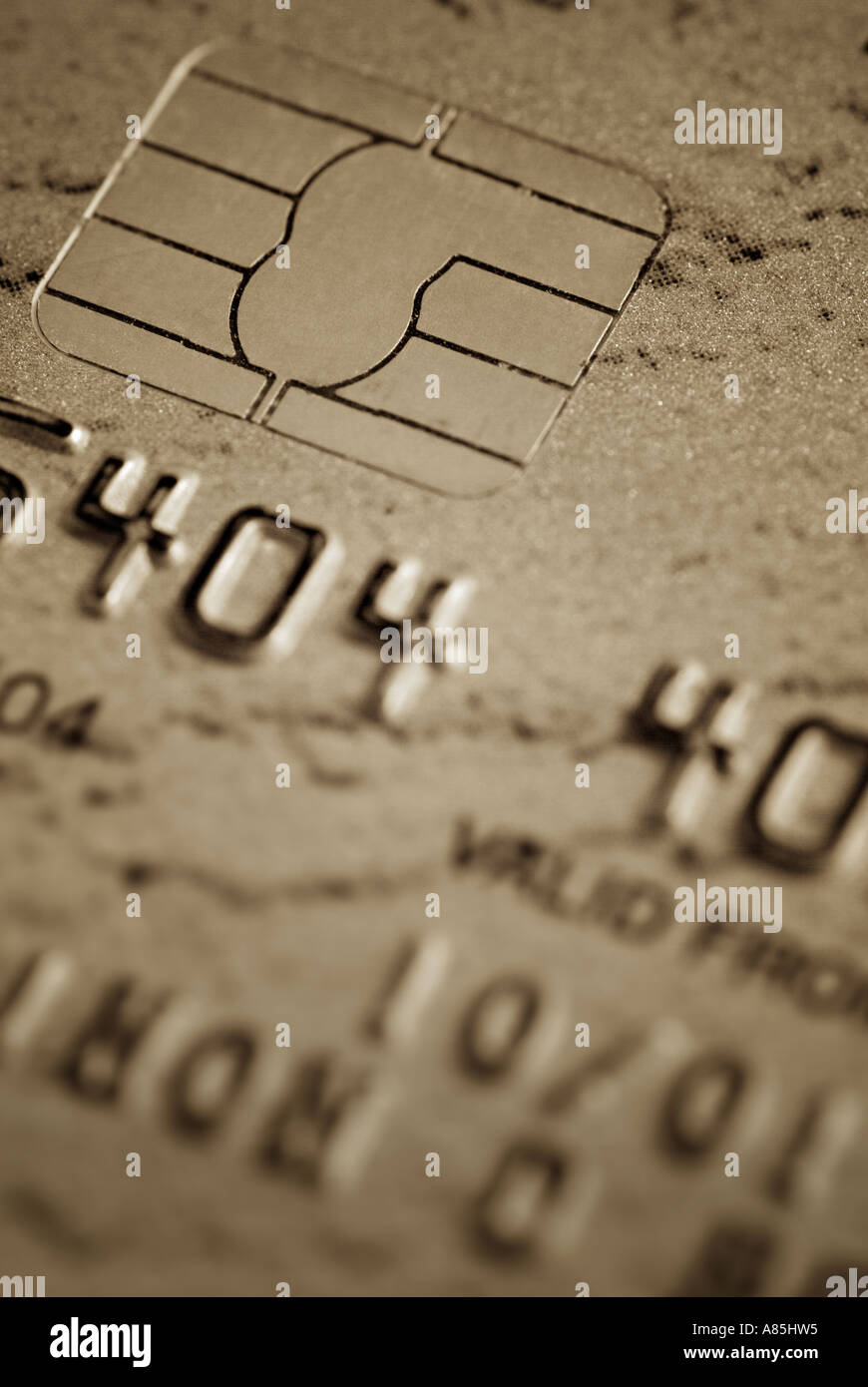Bank Card with Chip and Pin Technology Stock Photo - Alamy