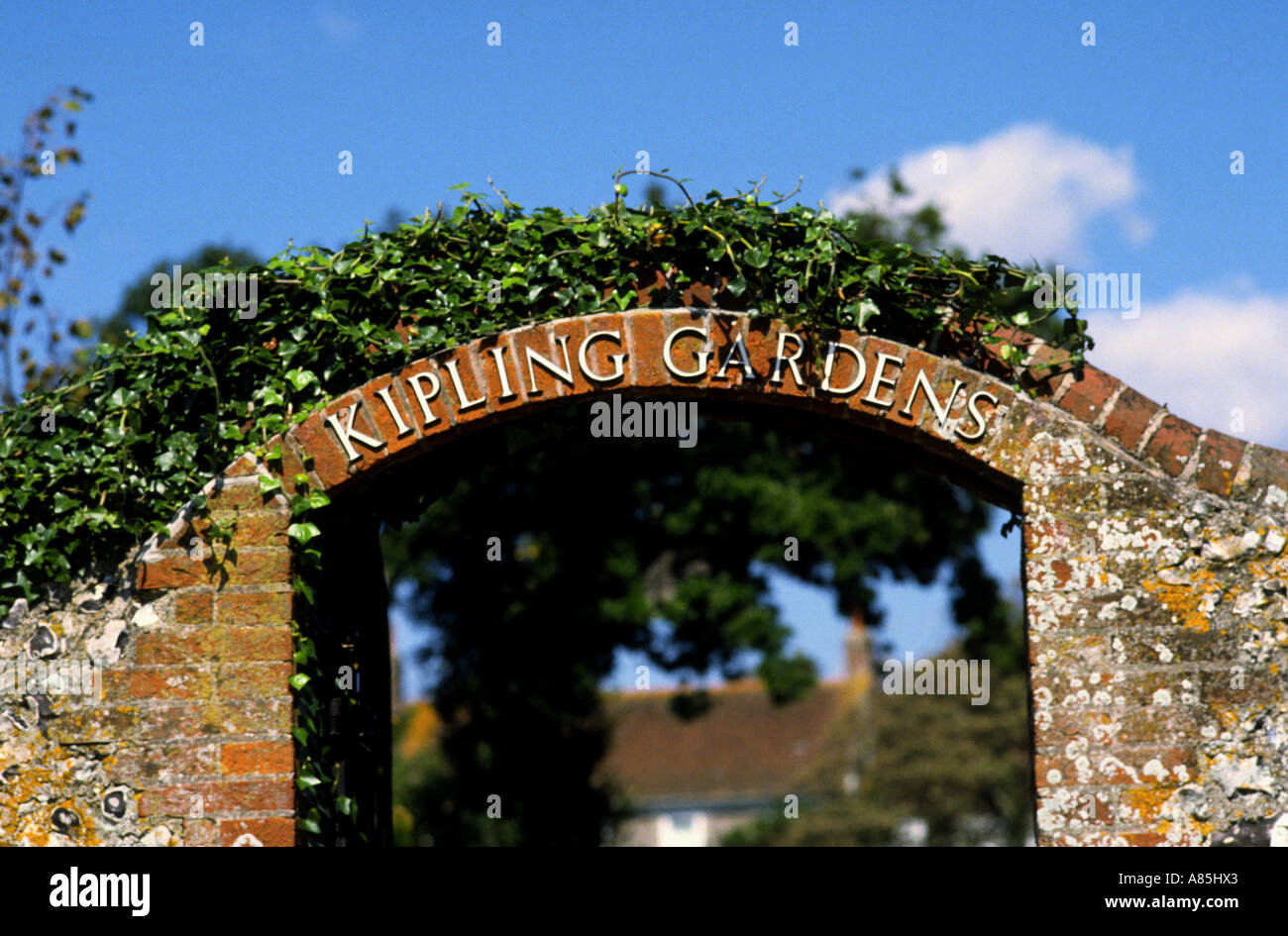 Gateway Entrance to Kipling’s Gardens Rottingdean Brighton East Sussex ...
