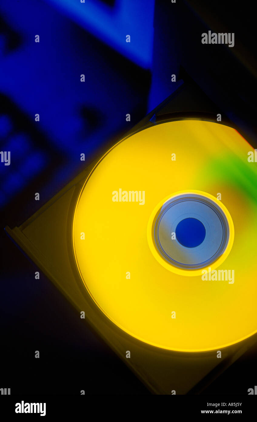 DVD CD COMPACT DISK STORAGE DISC ON COMPUTER Stock Photo - Alamy