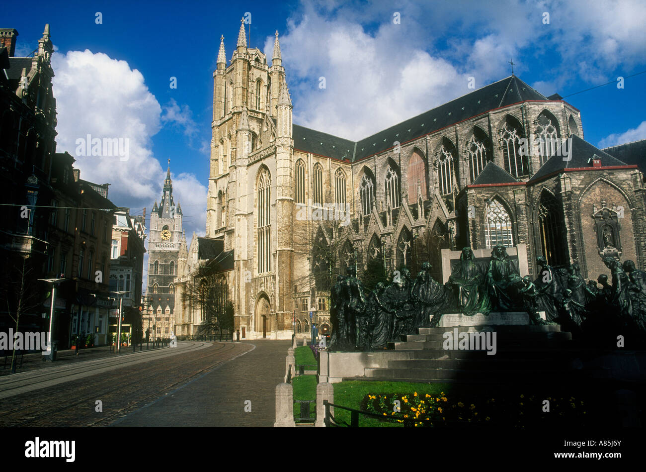 GENT, BELGIUM, CATHEDRAL OF SAINT BAVON Stock Photo - Alamy