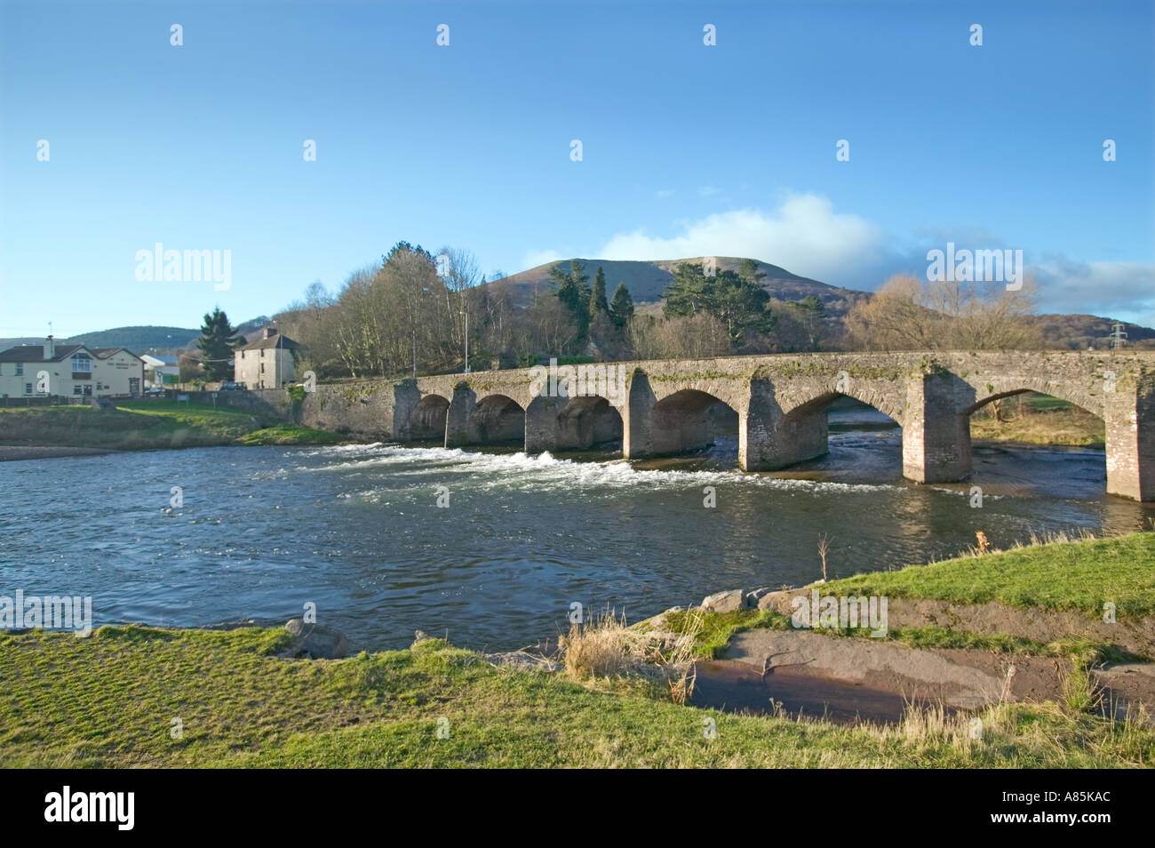 Abergavenny blorenge and river usk hi-res stock photography and images ...