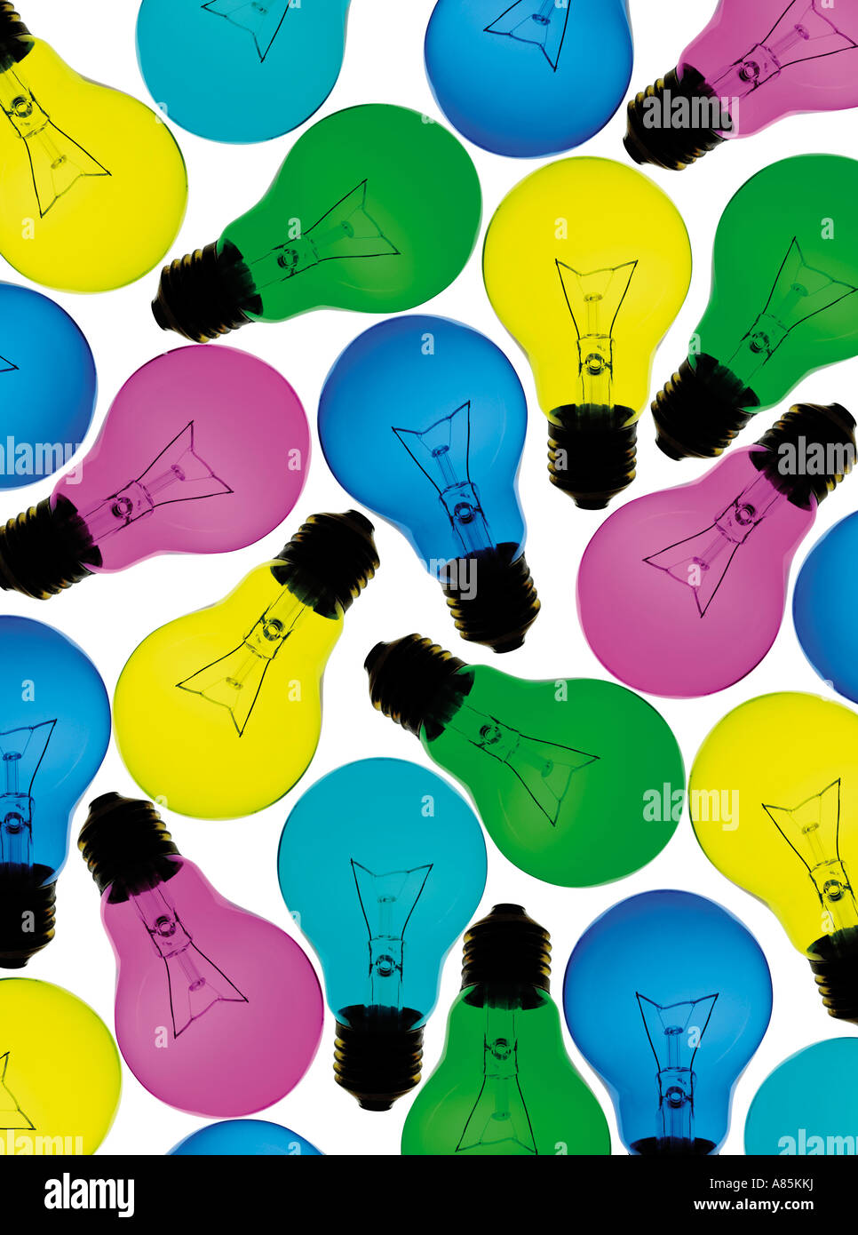 Coloured light bulbs hi-res stock photography and images - Alamy