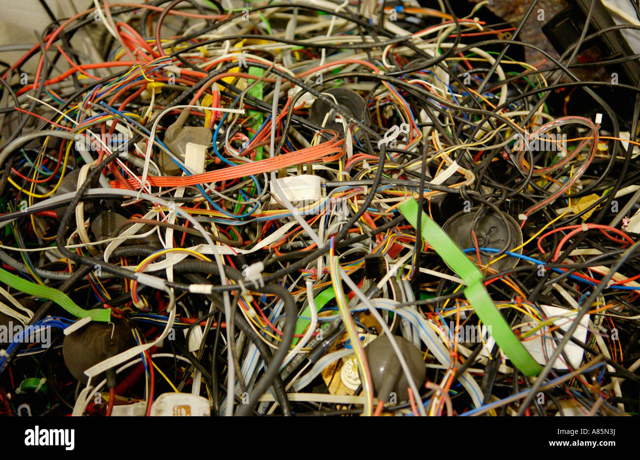 Components from cathode ray tube CRT computer monitors and domestic ...