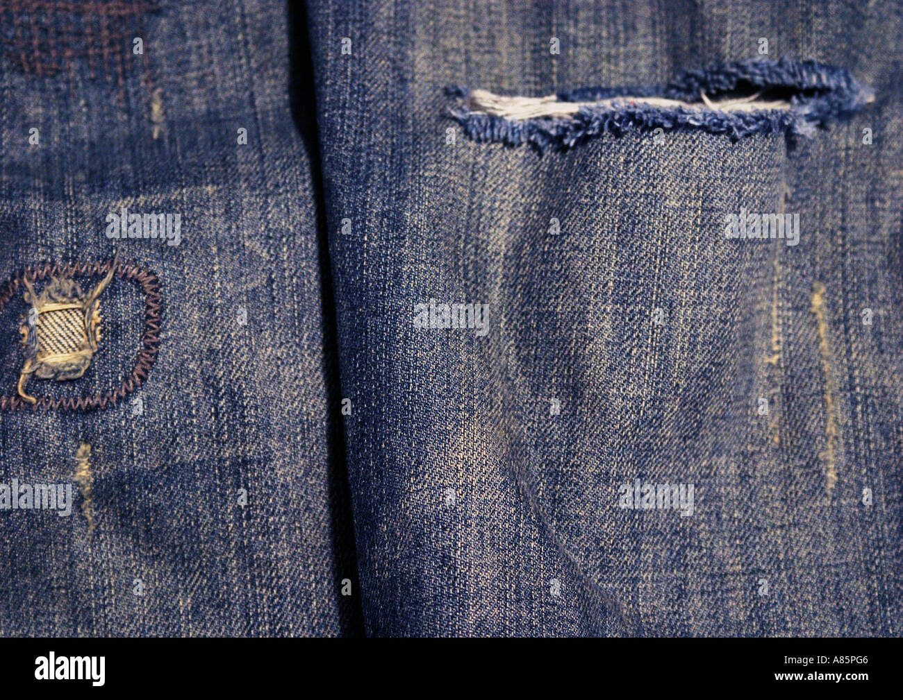 Faded black jeans hi-res stock photography and images - Alamy