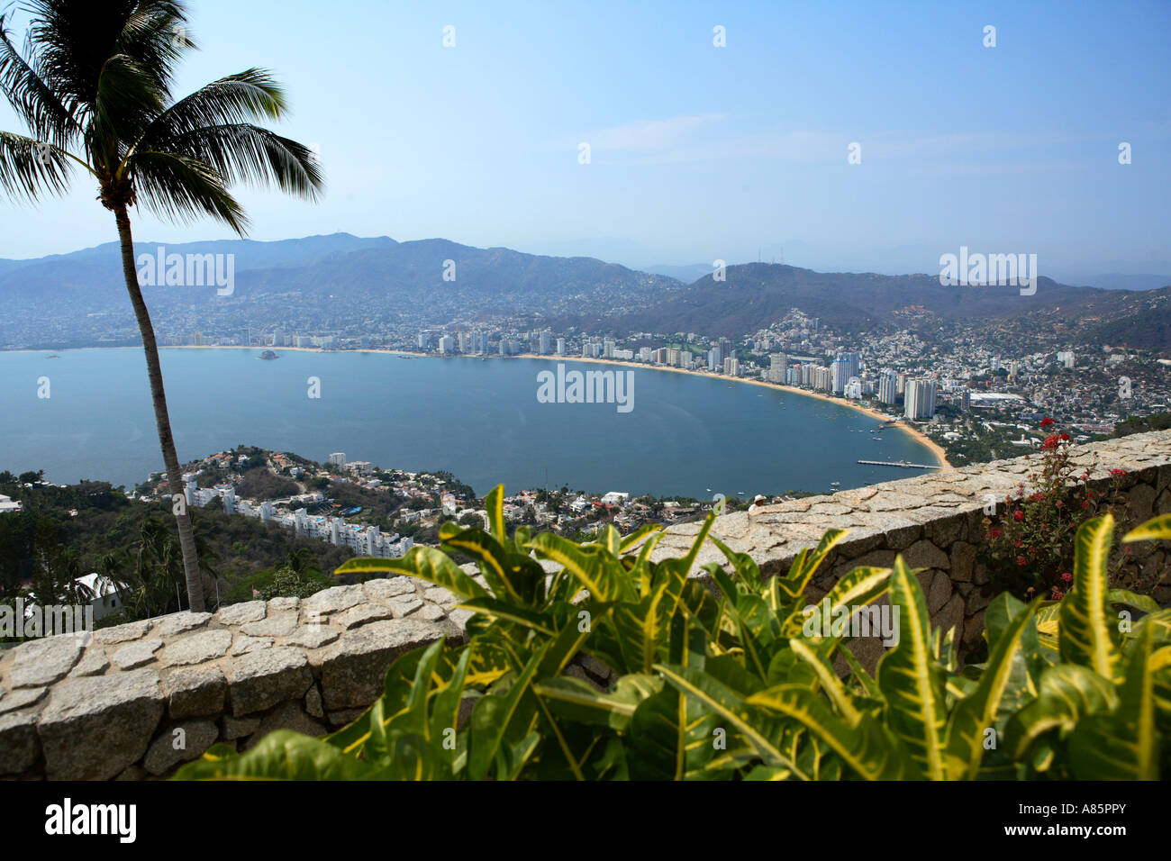 View of Acapulco Bay Stock Photo - Alamy