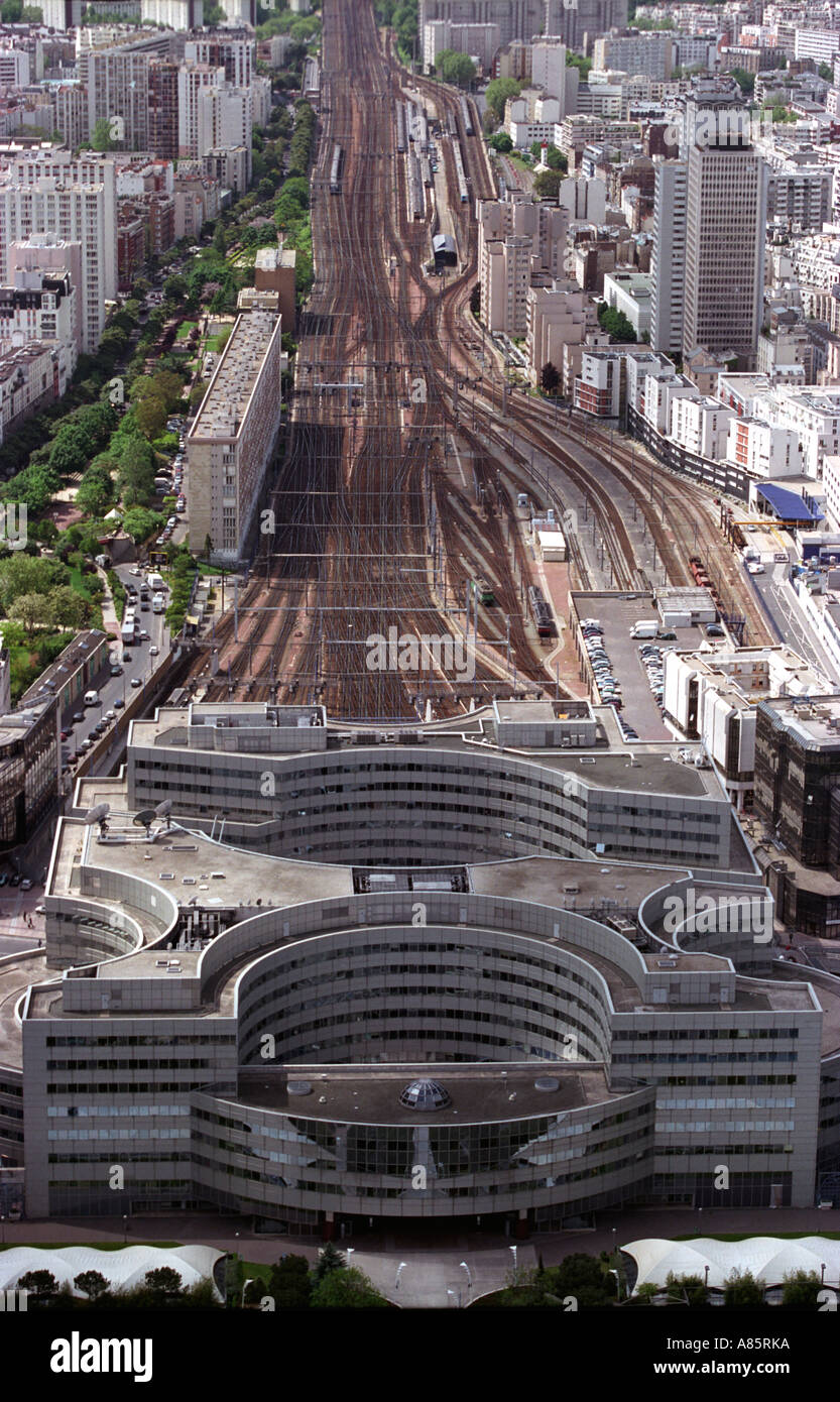 A bird’s eye view of railroad Stock Photo - Alamy