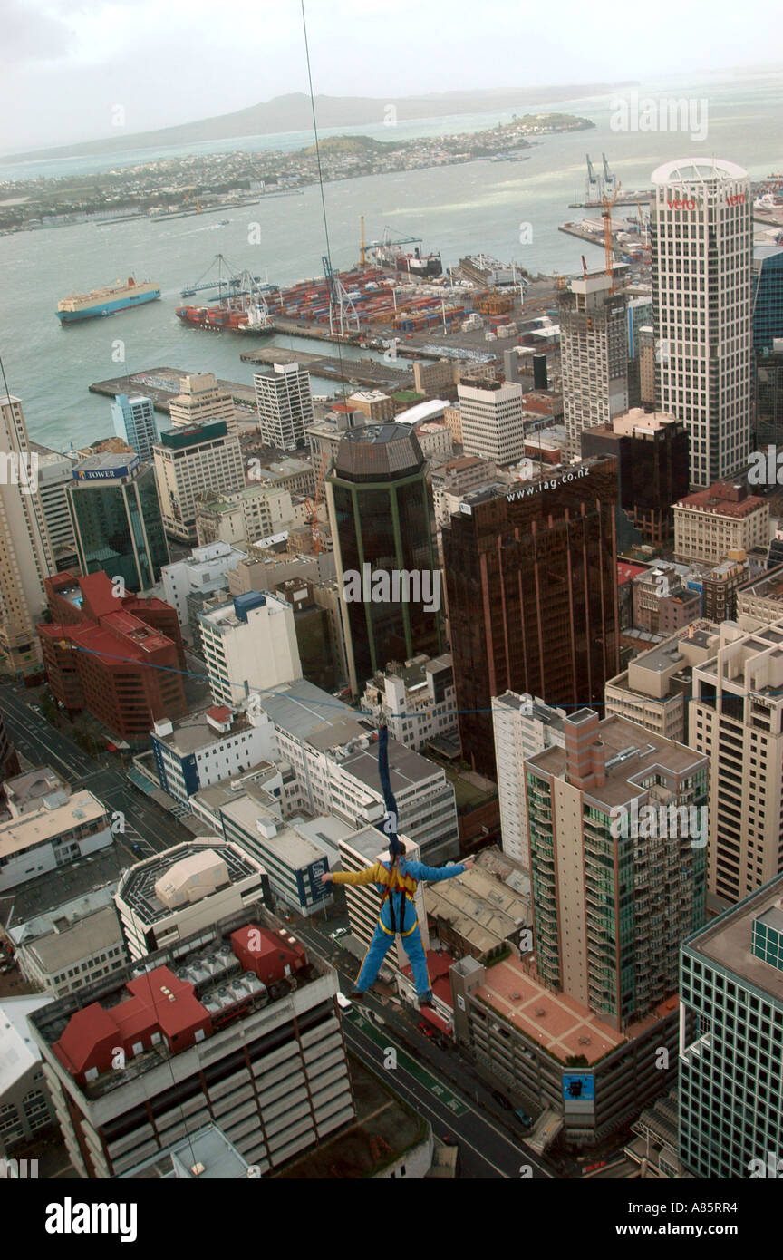 Aerial view of Auckland, New Zealand showing the bay Stock Photo - Alamy