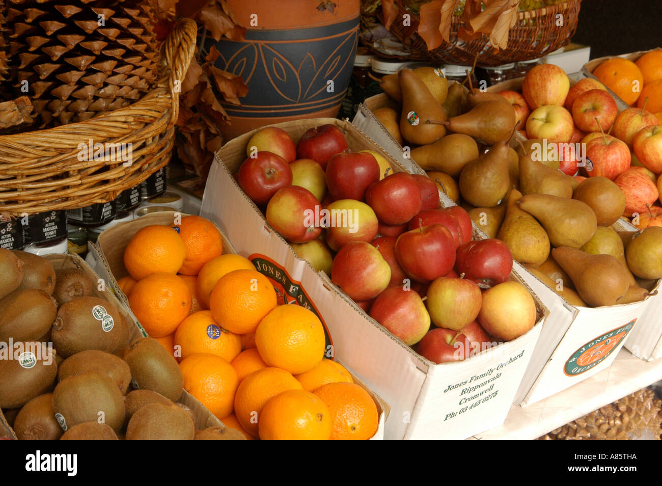 Roadside fruit stall in New Zealand Stock Photo - Alamy