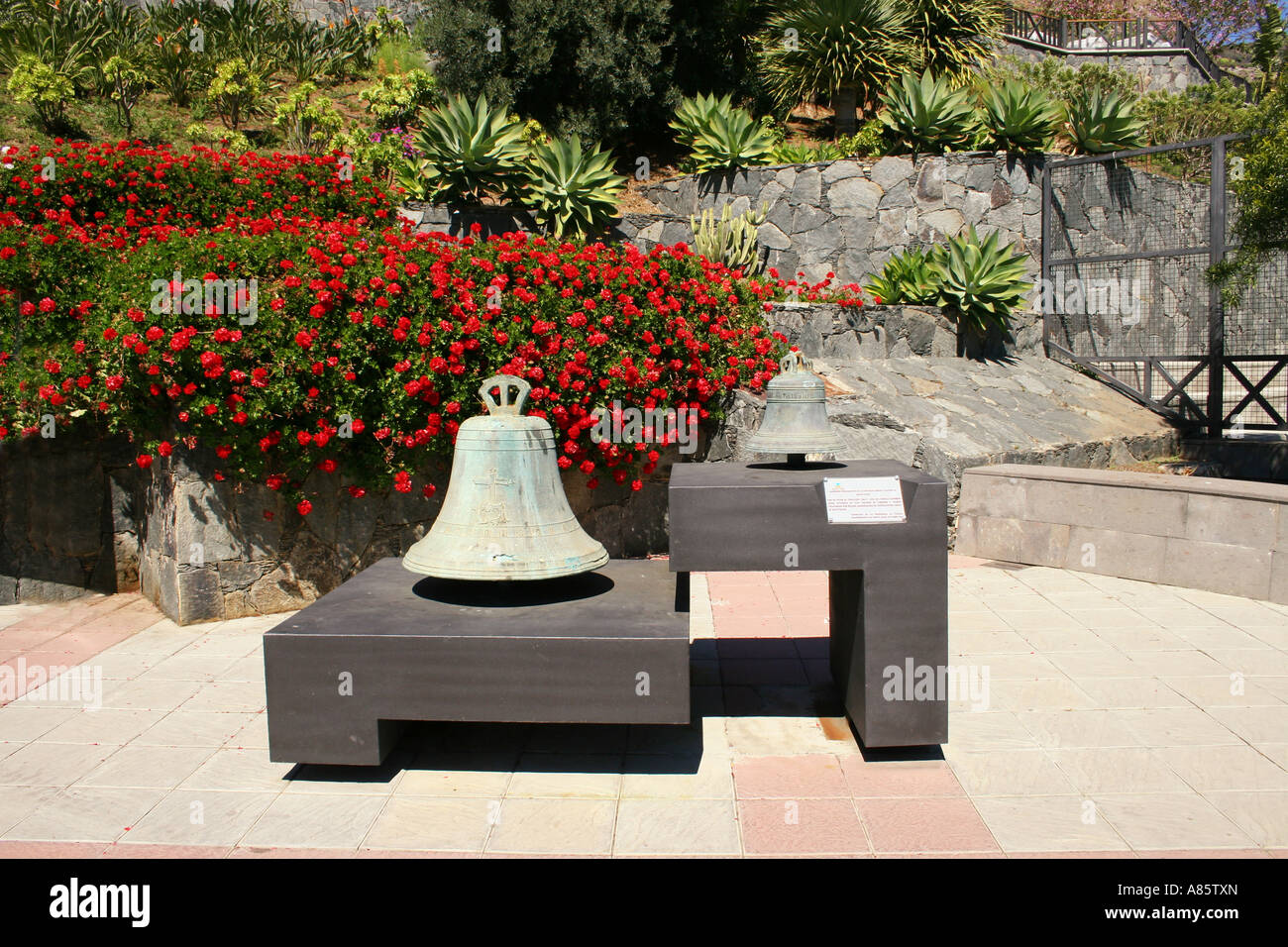 MEMORIAL BELLS. SANTA LUCIA de TIRAJANA. GRAN CANARIA. CANARY ISLAND ...