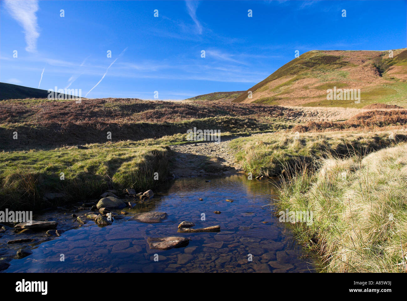 A view of Howden Moors in the High Peak Estate below Margery Hill Stock ...