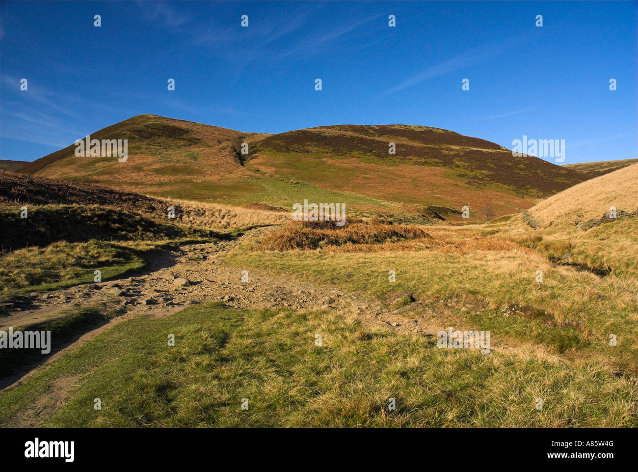 A view of Howden Moors in the High Peak Estate below Margery Hill Stock ...
