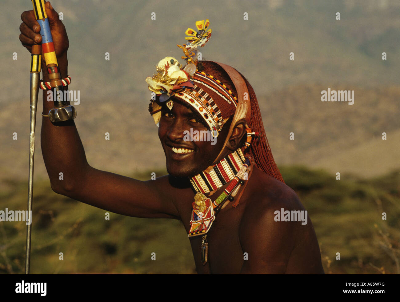 samburu moran kenya Stock Photo - Alamy