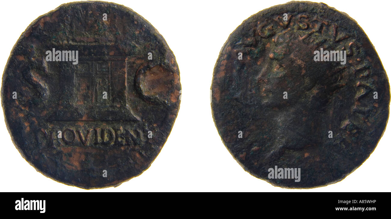 Augustus coin hi-res stock photography and images - Alamy