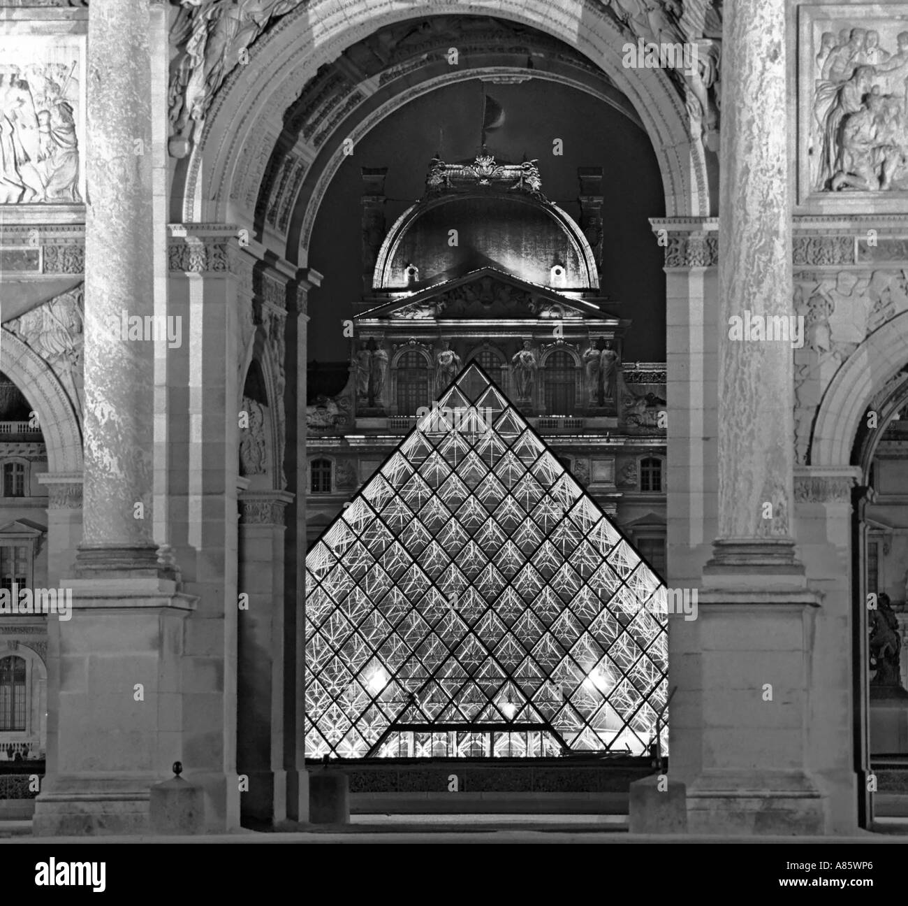 Pyramid night Black and White Stock Photos & Images - Alamy