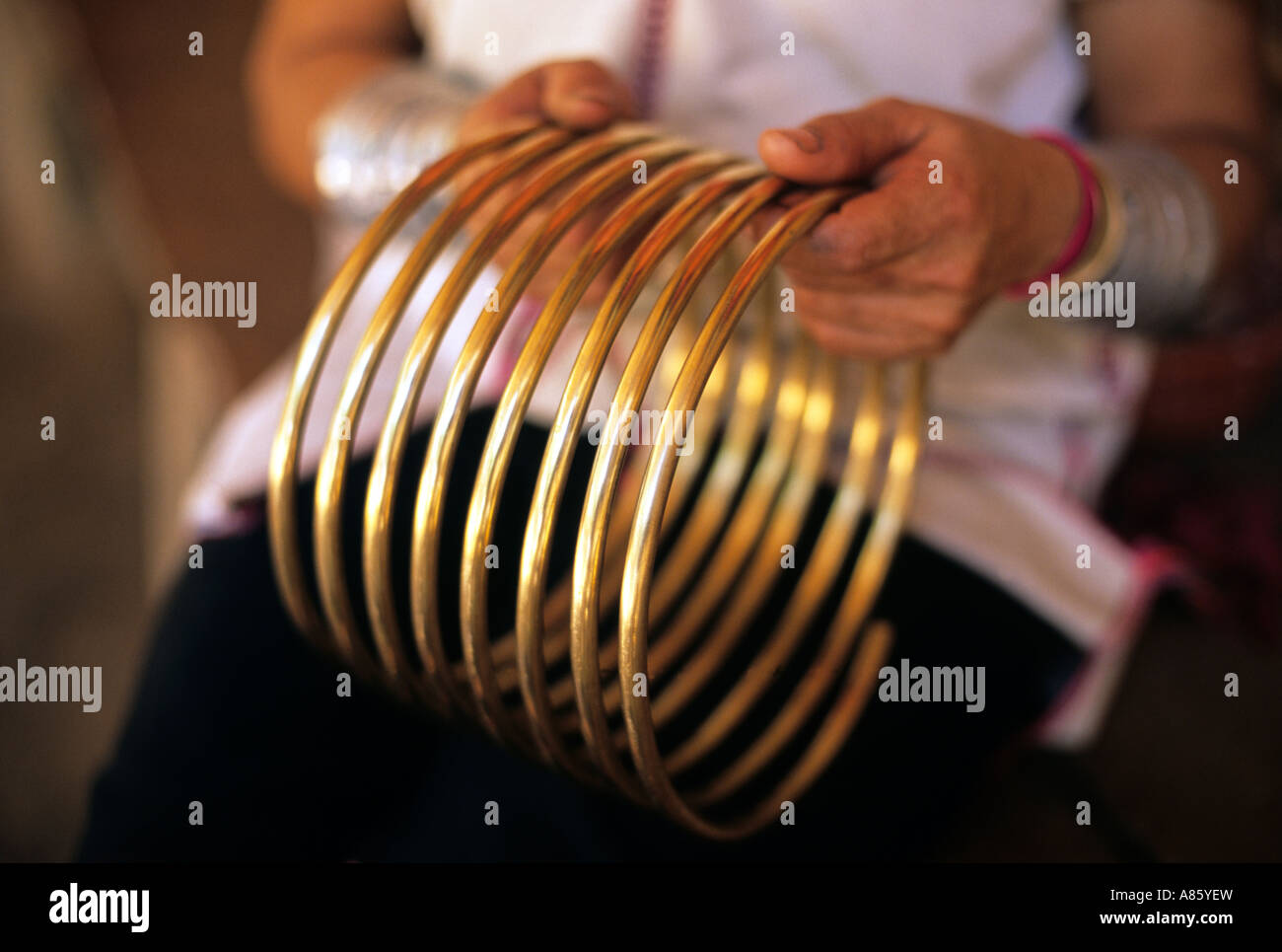 Rings worn by Padong women (long-necked) from Burma (Myanmar)actually ...