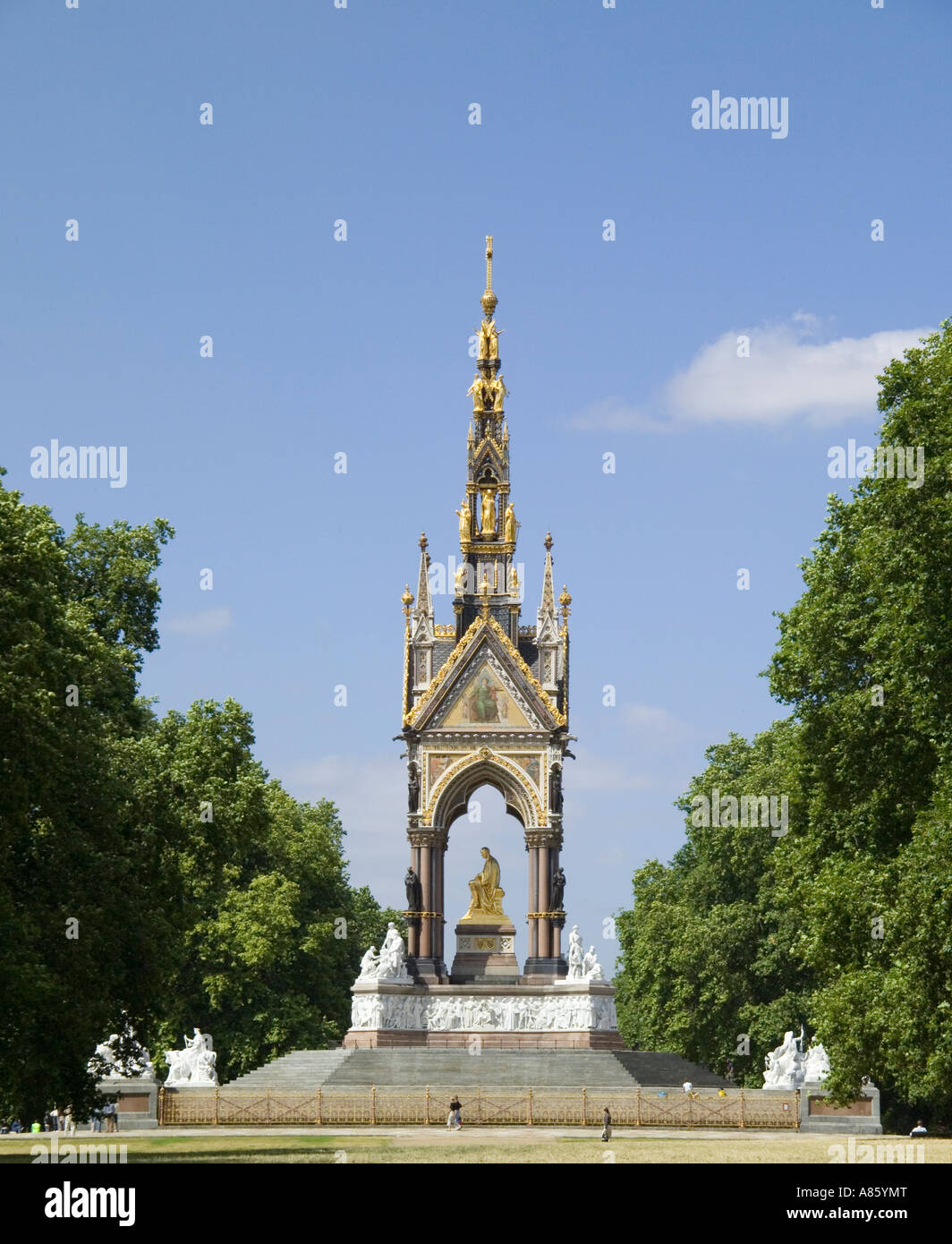 Prince Albert memorial side view Stock Photo - Alamy