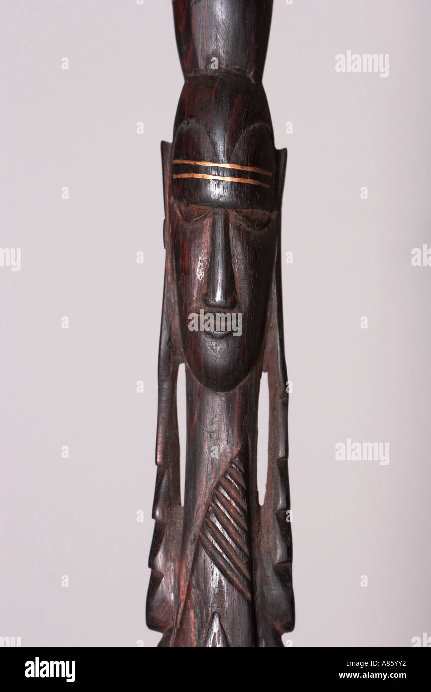 A detail of an African walking stick Stock Photo - Alamy