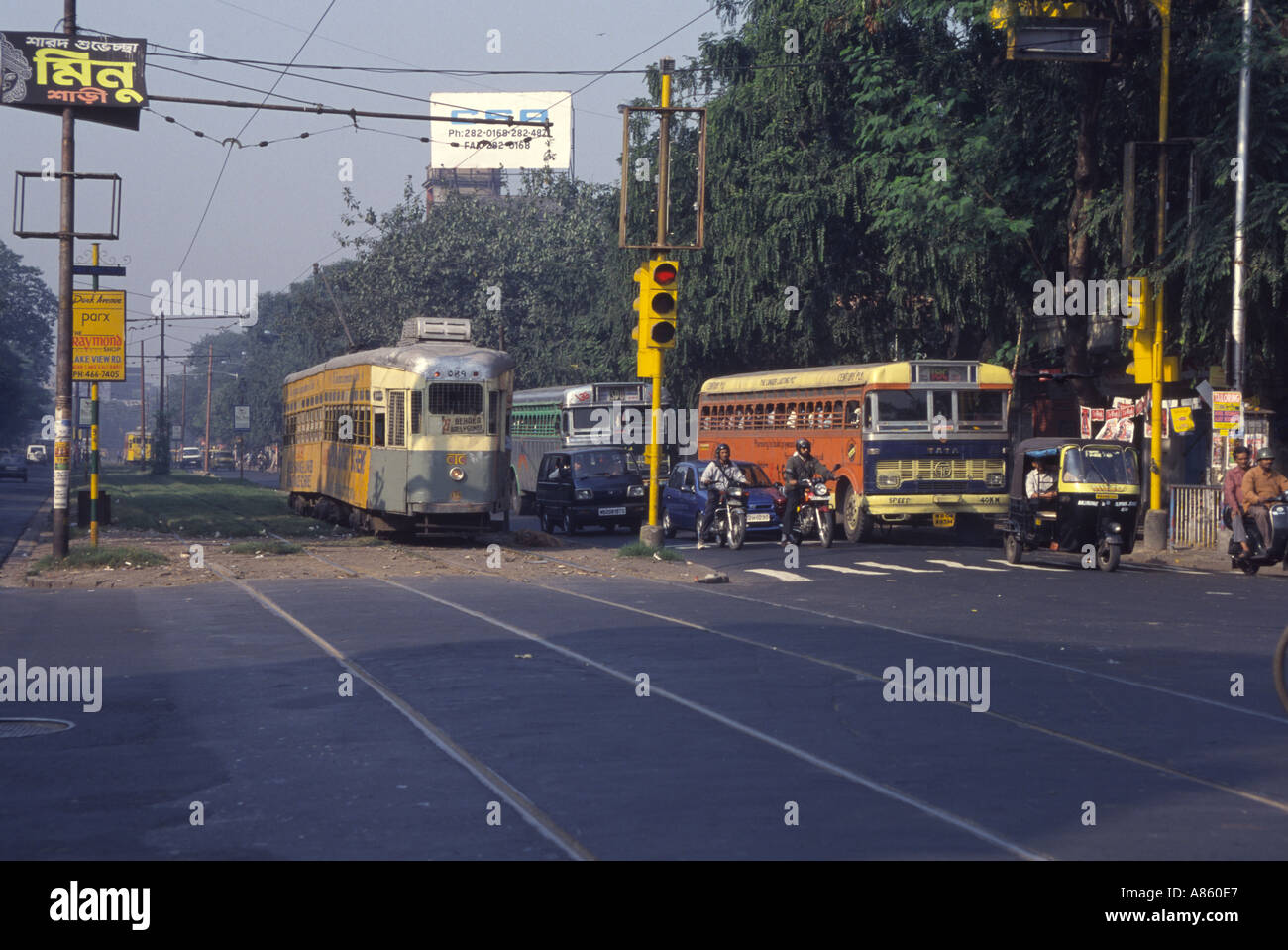 Tram in Calcutta Stock Photo - Alamy