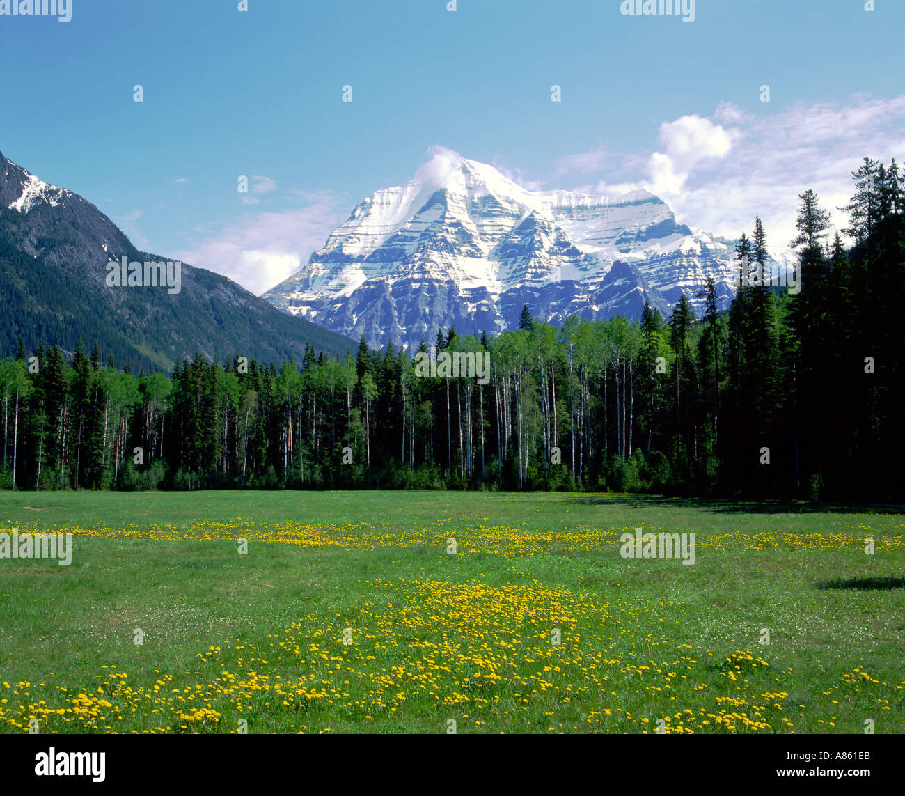Mount Robson in Spring Mount Robson Provincial Park British Columbia ...