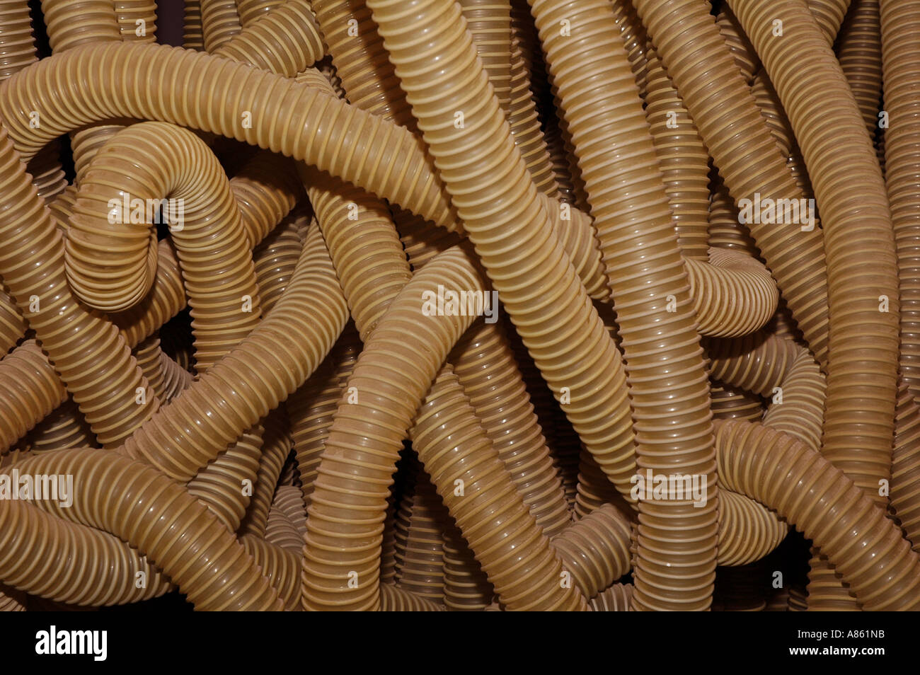 Plastic drainage pipe tubes Stock Photo - Alamy