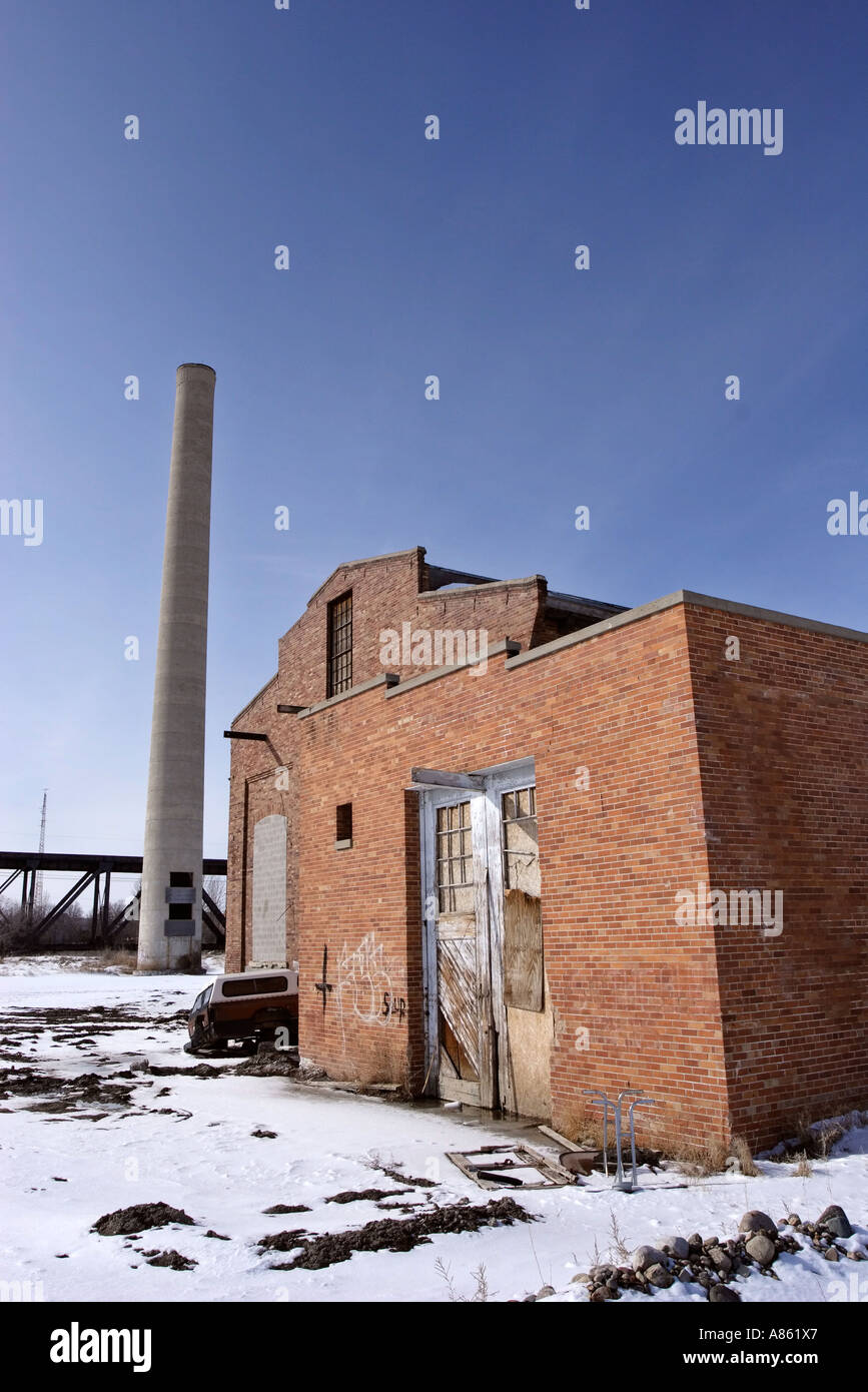 The old electricity plant in Moose Jaw Saskatchewan Stock Photo - Alamy