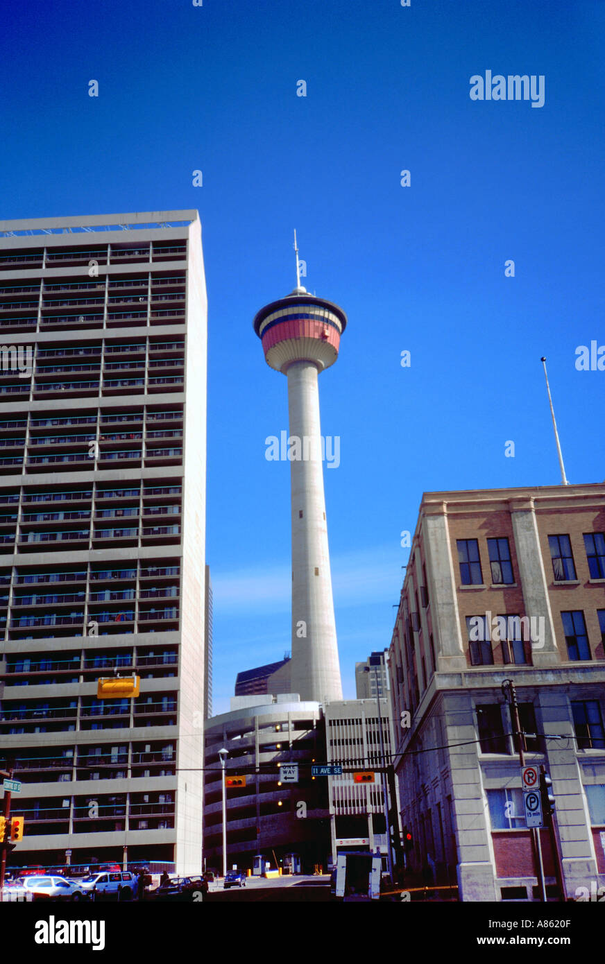 The Calgary Tower Calgary Alberta Canada Stock Photo - Alamy