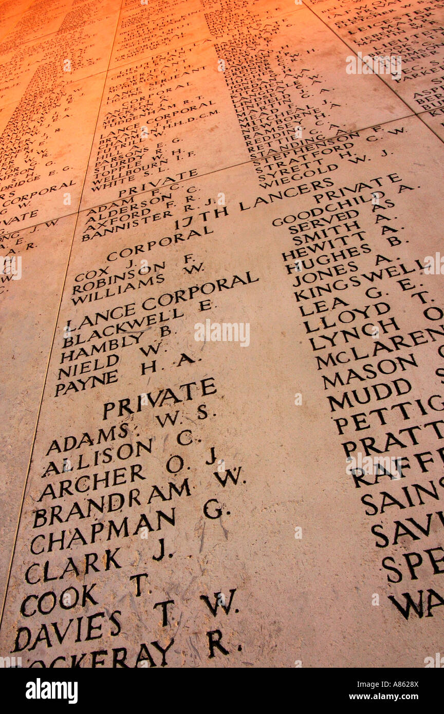 Names of deceased soldiers hi-res stock photography and images - Alamy