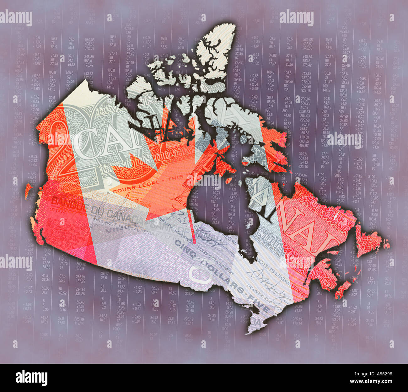 Canadian index hi-res stock photography and images - Alamy