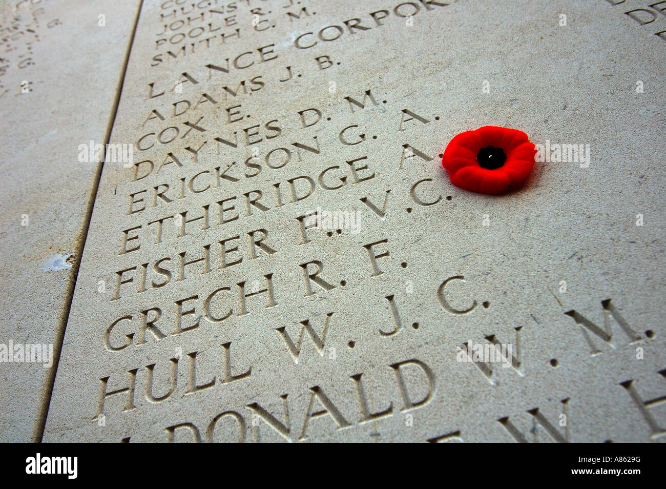 Names of deceased soldiers hi-res stock photography and images - Alamy