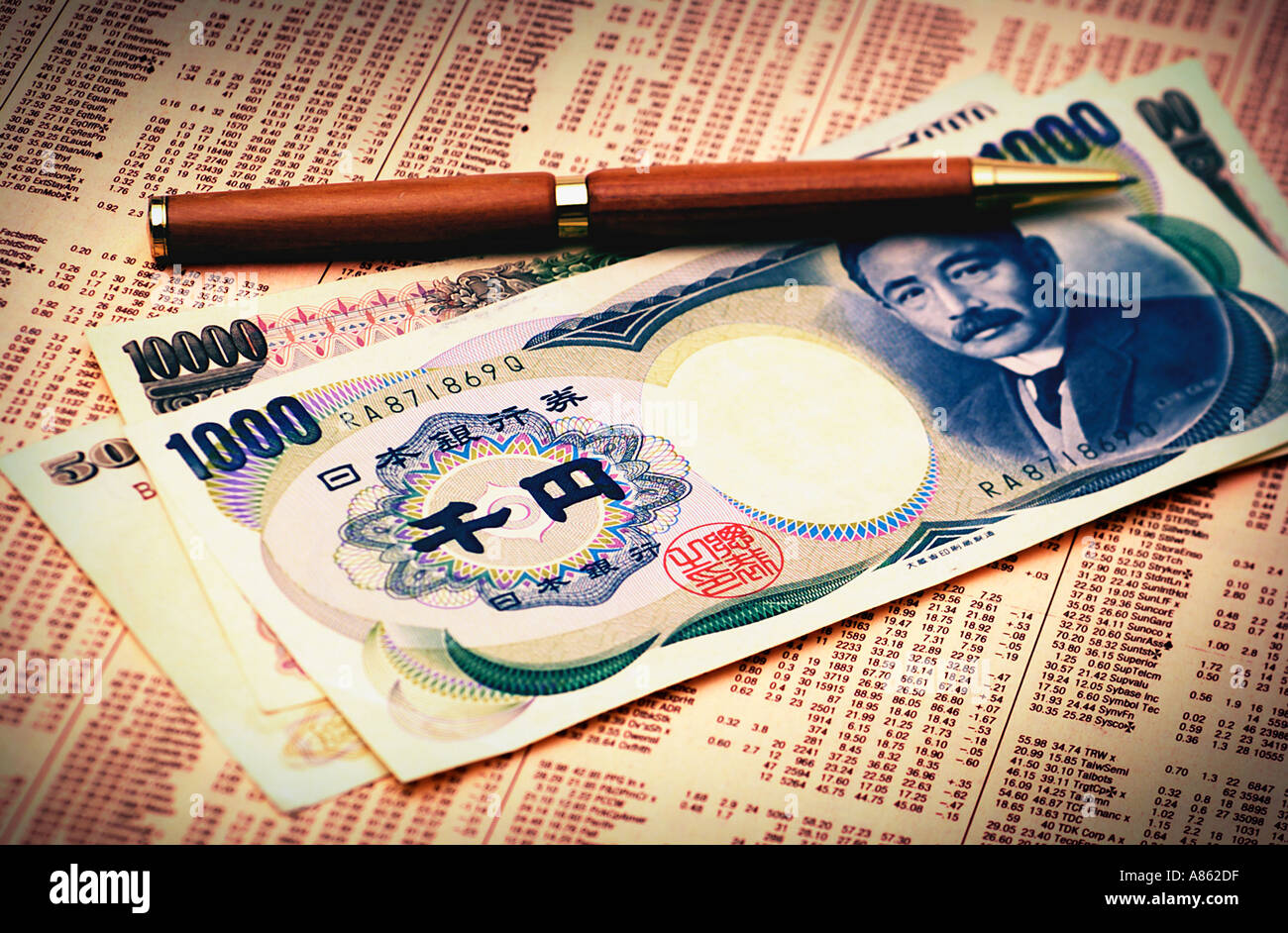 Japanese finance Stock Photo - Alamy