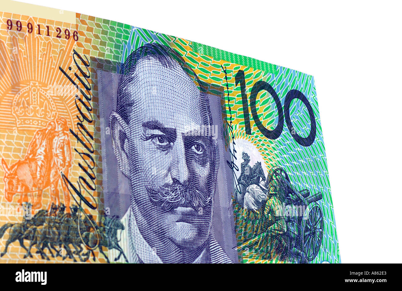 100 Australian dollars bill Stock Photo - Alamy