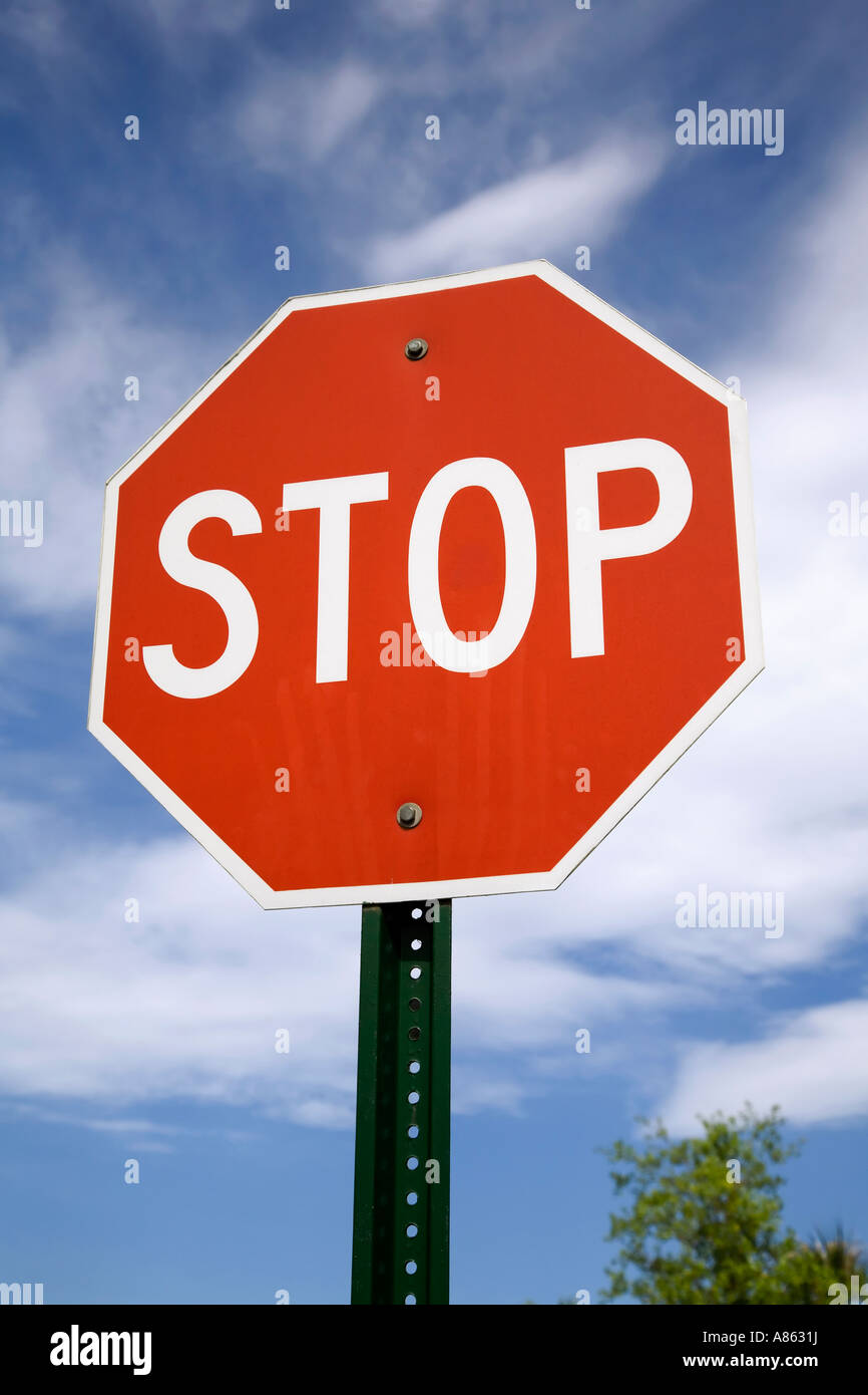 An american stop sign Stock Photo - Alamy