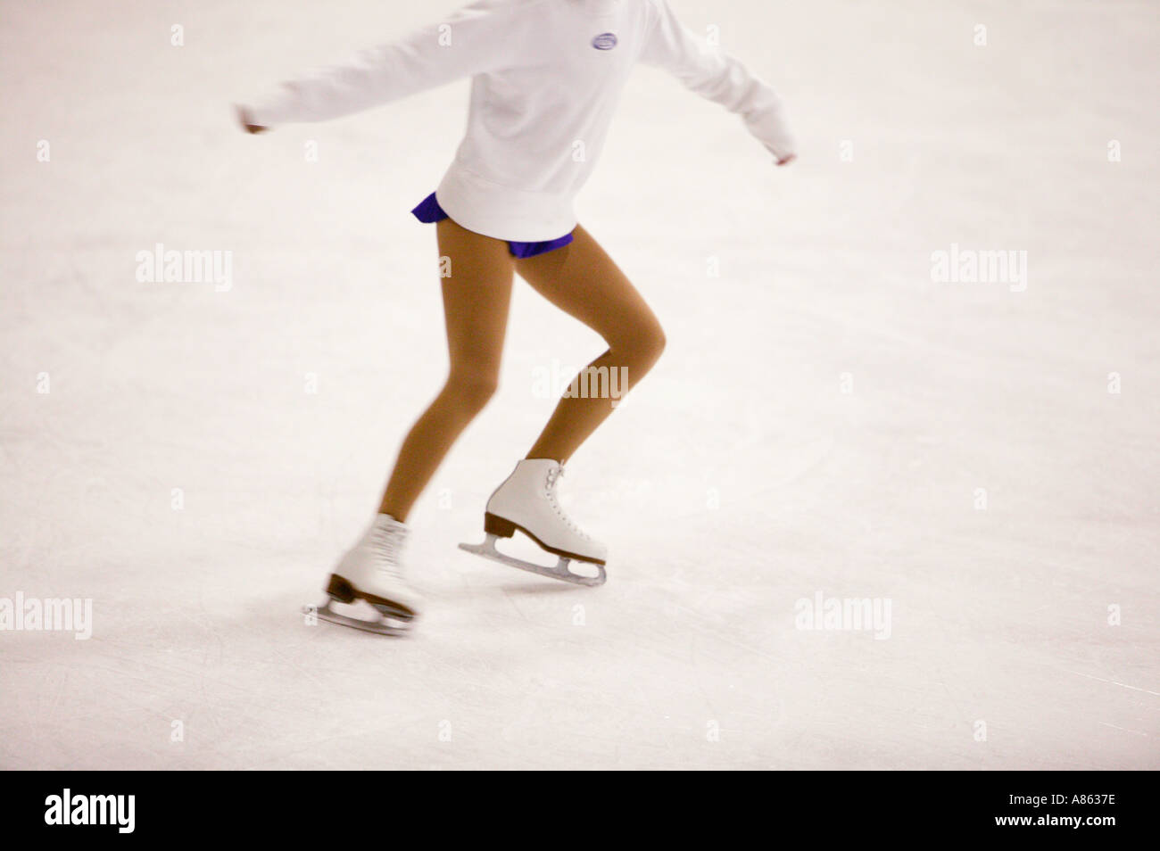 Indoor ice skater Stock Photo - Alamy