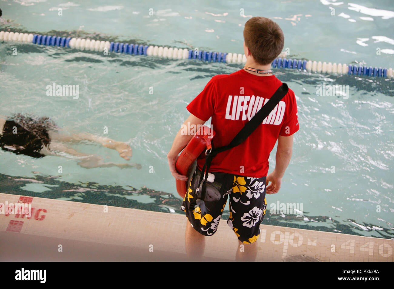 Lifeguard indoor swimming pool hi-res stock photography and images - Alamy