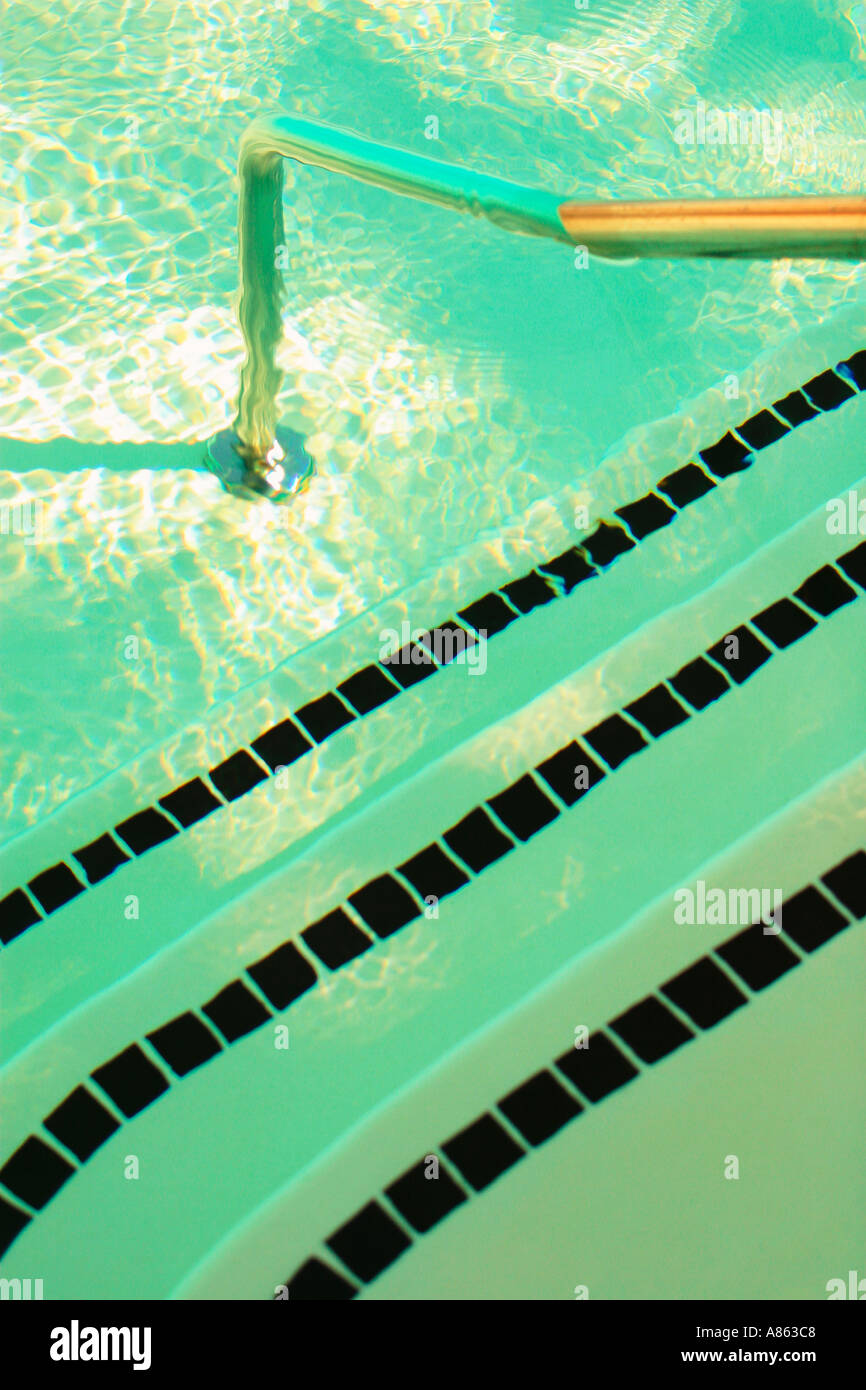 Swimming pool edge Stock Photo - Alamy