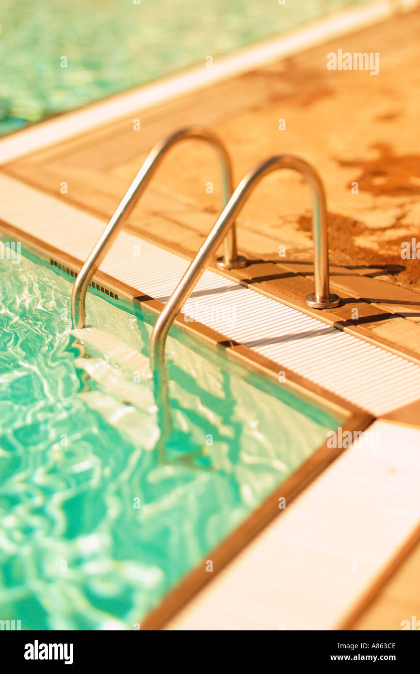 Swimming pool edge Stock Photo - Alamy