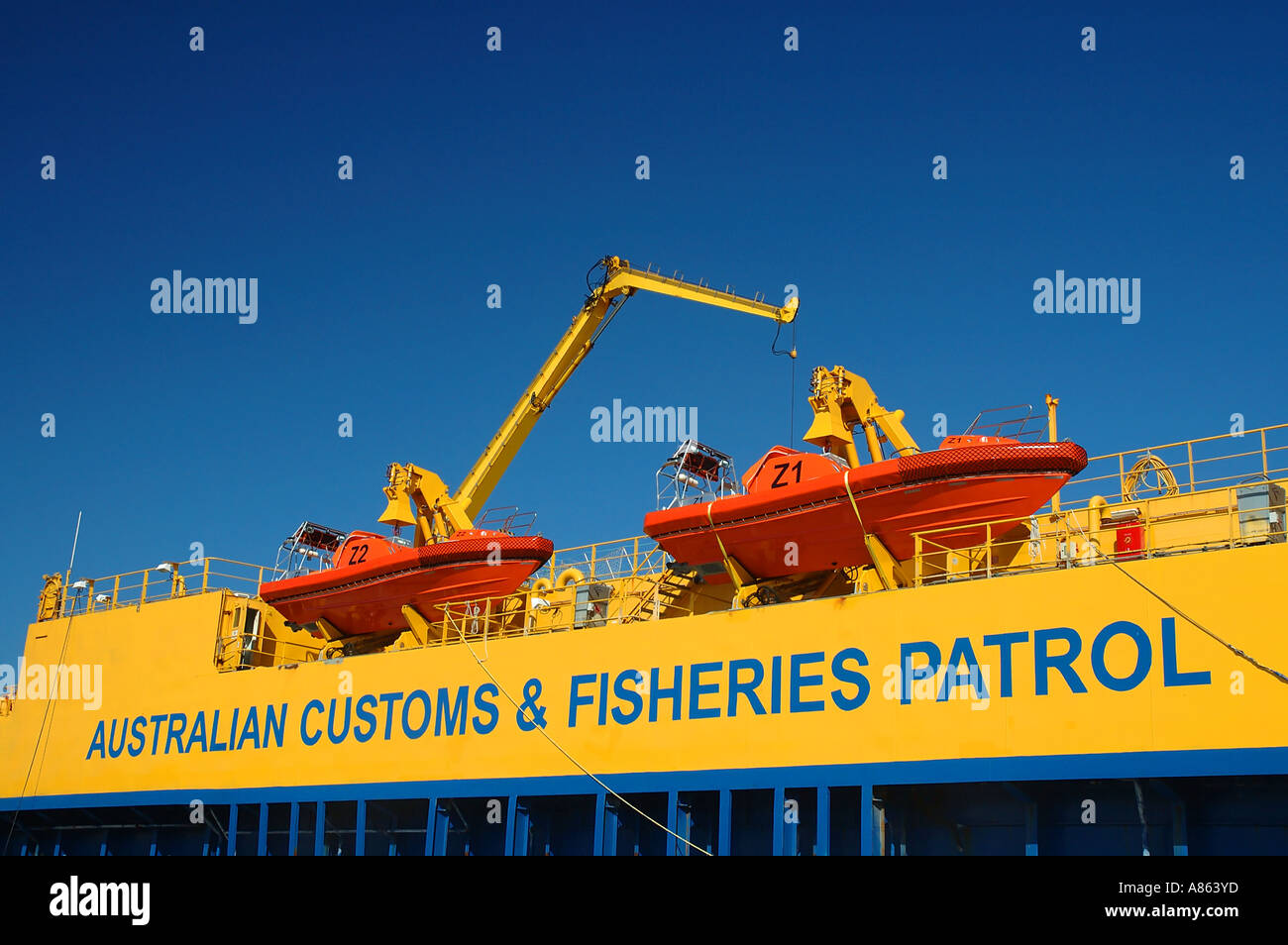 Australian Customs and Fisheries Patrol boats Stock Photo - Alamy