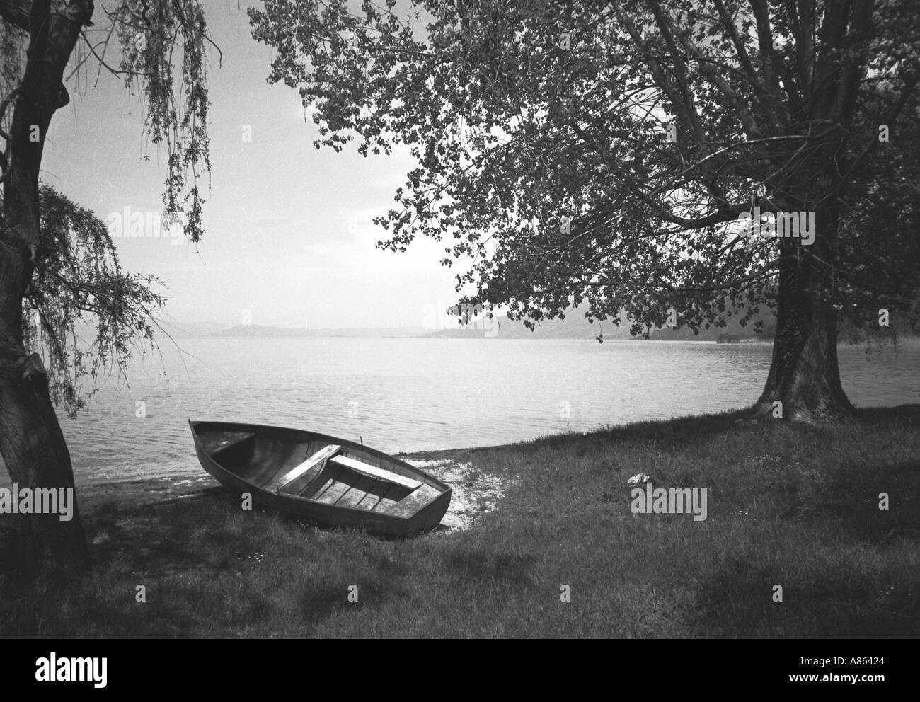 Ohrid lake Black and White Stock Photos & Images - Alamy