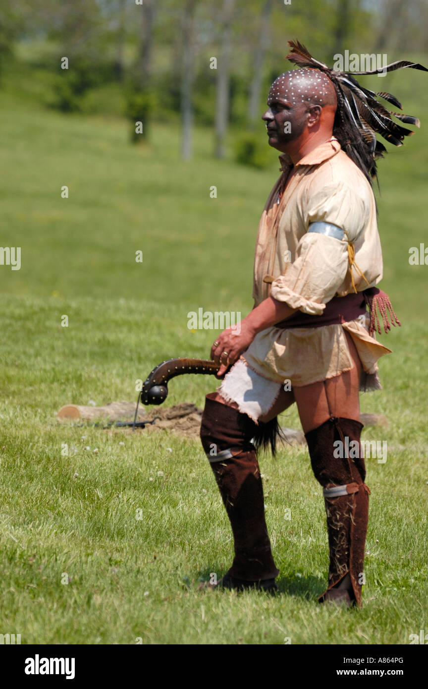 Reenactment of the Ruddles Station Massacre in Kentucky Stock Photo - Alamy