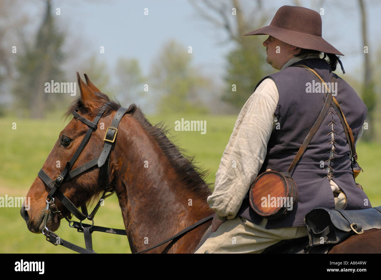 Reenactment of the Ruddles Station Massacre in Kentucky Stock Photo - Alamy
