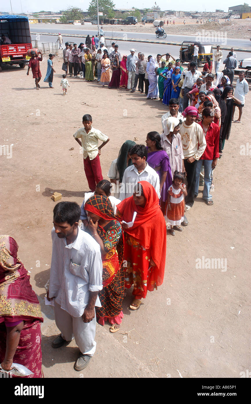 Indian people voting hi-res stock photography and images - Alamy