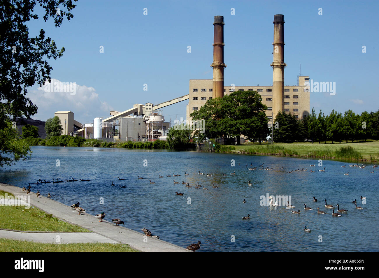 Coal fired power generating plant Stock Photo - Alamy