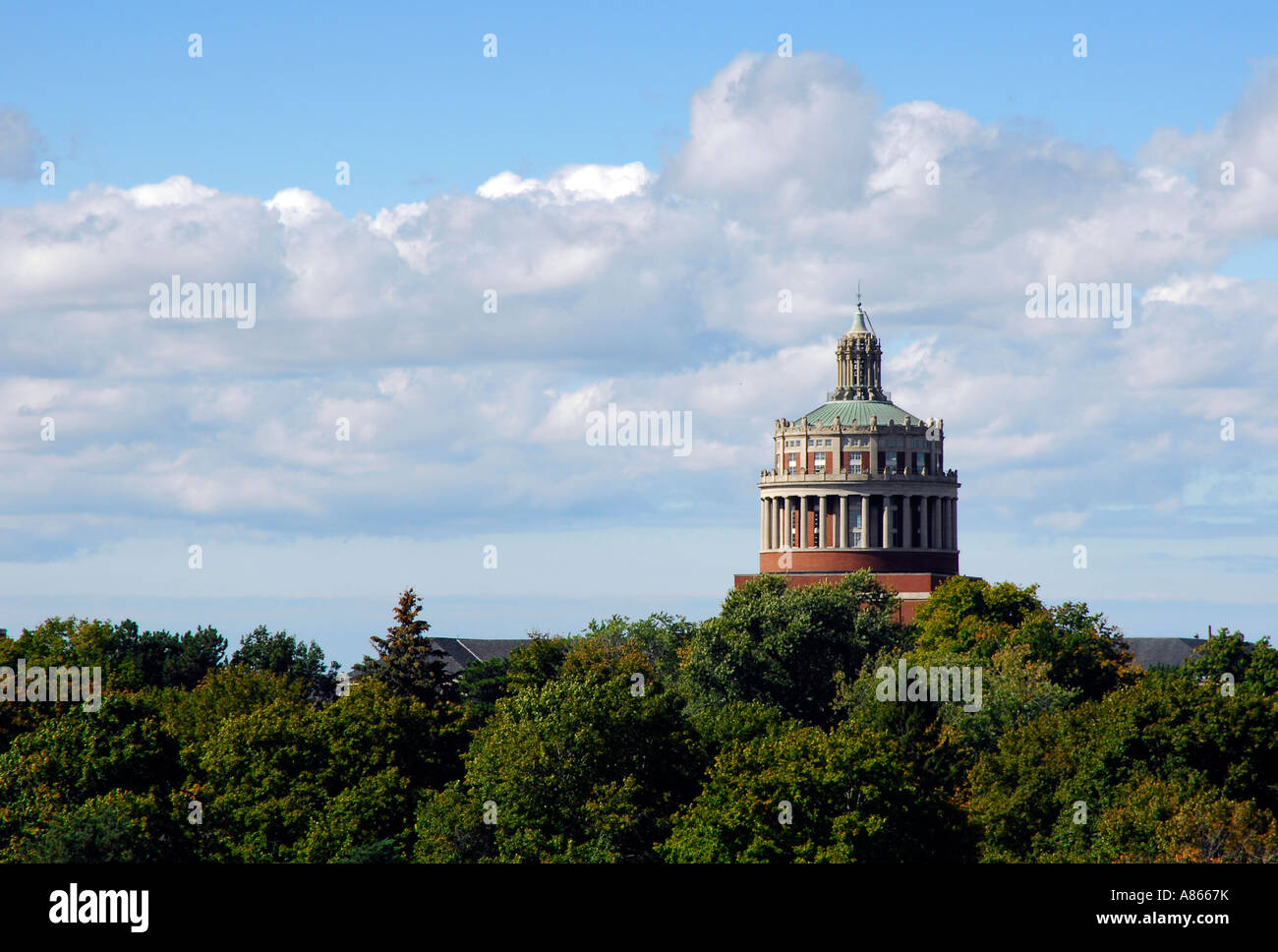 Rush Rhees Library tower, University of Rochester, NY USA Stock Photo ...
