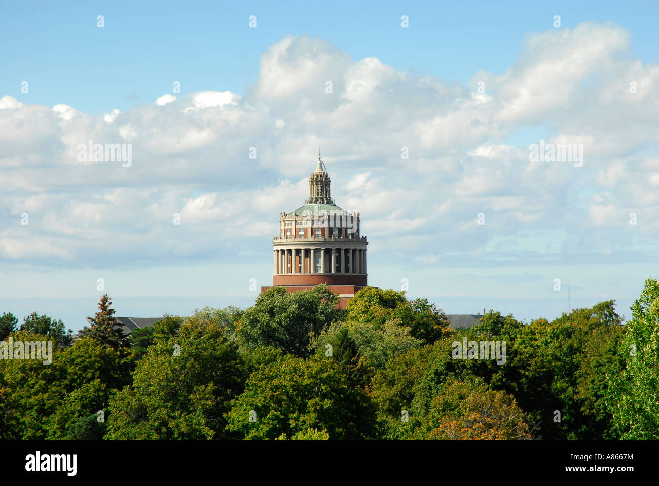 Rush Rhees Library tower, University of Rochester, NY USA Stock Photo ...