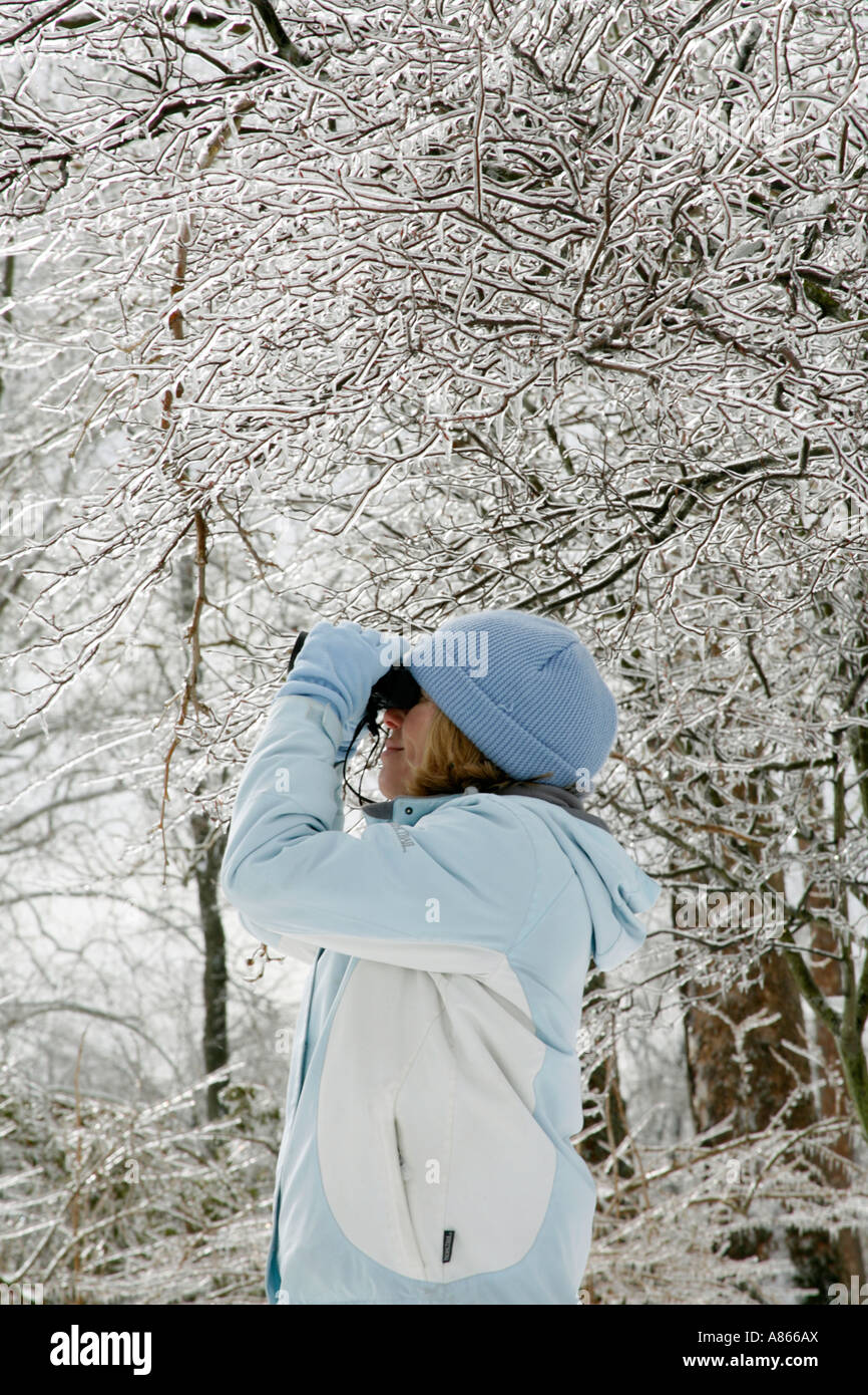 Female woman lady birder birdwatcher hi-res stock photography and ...